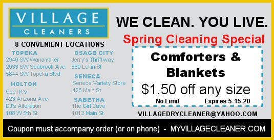 Dry Cleaning & Laundering Specials & Coupons by Village Cleaners ...
